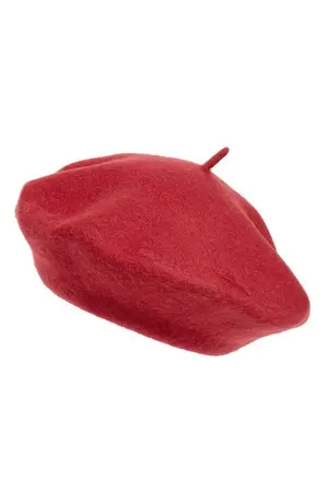 Nordstrom Wool Blend Beret Red Scooter
