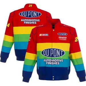 JH DESIGN Jeff Gordon Twill Uniform Full-snap Jacket - Red