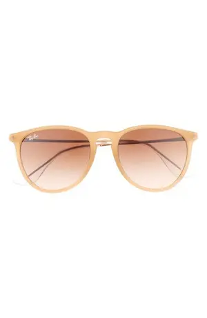 Ray-ban Erika 54mm Round Sunglasses - Beige