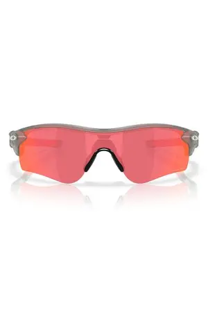 Oakley Radarlock Path Prizm Polarized Sunglasses Shiny Grey/coral