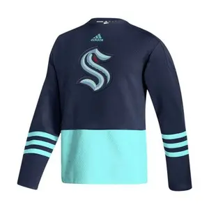 Adidas Seattle Kraken Logo Aeroready Pullover Sweater
