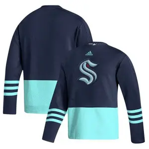 Adidas Seattle Kraken Logo Aeroready Pullover Sweater
