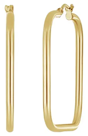 Bony Levy 14k Gold Square Hoop Earrings - Yellow Gold