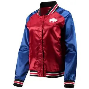 Mitchell & Ness Buffalo Bills Team 2.0 Satin Raglan Full-snap Jacket