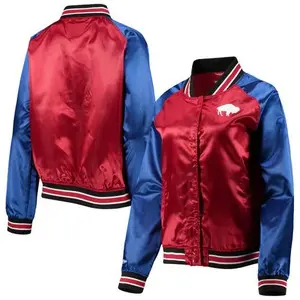 Mitchell & Ness Buffalo Bills Team 2.0 Satin Raglan Full-snap Jacket