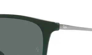 Ray-ban 54mm Polarized Square Sunglasses - Transparent Green