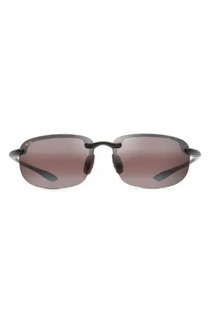 Maui Jim Ho'okipa 63mm Polarized Rectangular Sunglasses - Tortoise