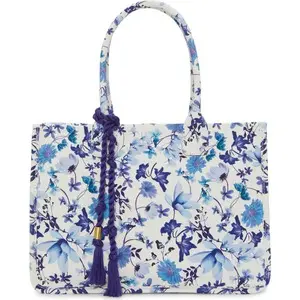 Vince Camuto Vince Camuto Orla Canvas Tote Blue Floral