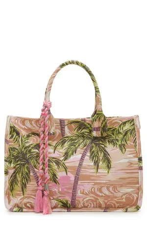 Vince Camuto Orla Canvas Tote - Pink Palm
