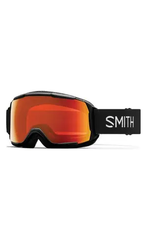 SMITH Grom Snow Goggles - Black/red Sol-x Mirror