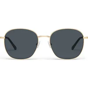 Quay Jezabell 56mm Round Sunglasses - Gold/smoke