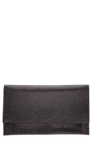 Nina Crystal Clutch - Chocolate
