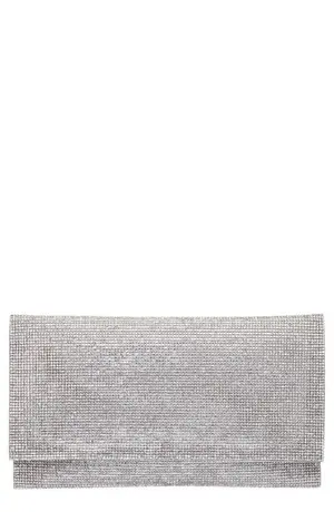 Nina Crystal Clutch - Silver