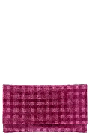 Nina Crystal Clutch - Wine