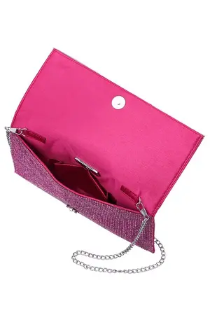 Nina Crystal Clutch - Wine