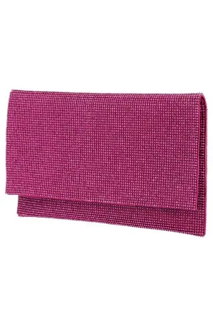 Nina Crystal Clutch - Wine