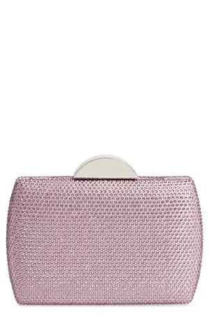 Nina Pacey Crystal Minaudière Light Amethyst