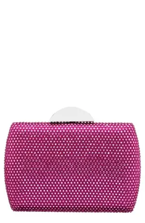 Nina Pacey Crystal Minaudière Wine