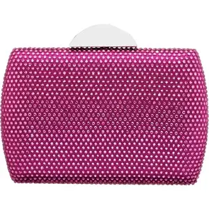 Nina Pacey Crystal Minaudière Wine