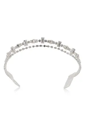 Brides & Hairpins Brides & Hairpins Amora Crystal Crown Comb Silver