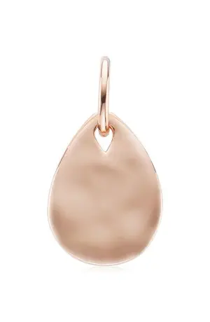 Monica Vinader Monica Vinader Mini Petal Teardrop Pendant Charm Rose Gold