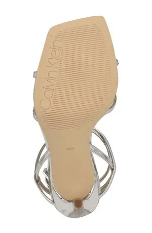 Calvin Klein Tegin Strappy Sandals - Silver