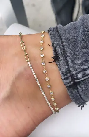 SHYMI Cubic Zirconia Bezel Anklet