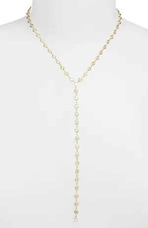 SHYMI Cubic Zirconia Bezel Y-necklace