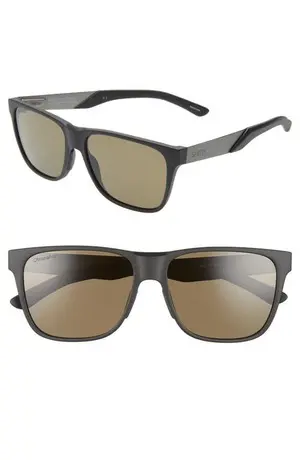 SMITH Lowdown Steel 56mm Chromapop™ Polarized Sunglasses - Matte Black Ruthenium