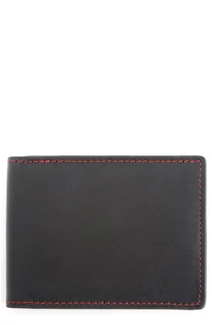 ROYCE NEW YORK Rfid Leather Bifold Wallet Red