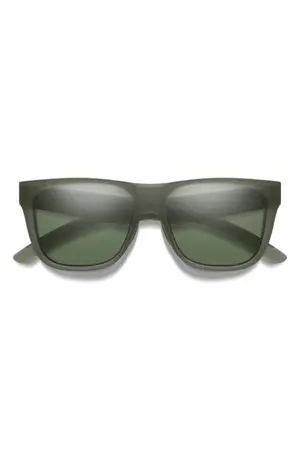 SMITH Smith Lowdown 2 55mm Chromapop™ Polarized Sunglasses Moss Crystal / Gray Green