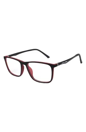 FIFTH & NINTH Boston Blue Light Filtering Glasses - Red/black