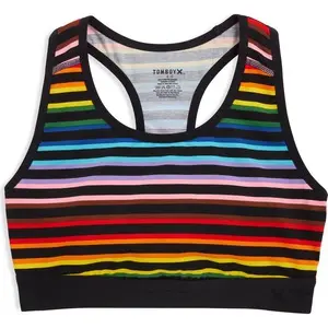 TOMBOYX Racerback Soft Bra - Progress Pride Strp