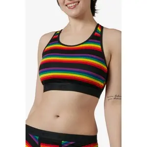 TOMBOYX Racerback Soft Bra - Stripe Unbound