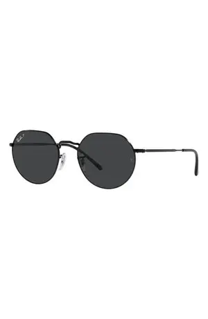 Ray-ban 51mm Polarized Round Sunglasses
