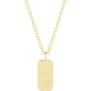 BROOK & YORK Sloan Initial Pendant Necklace - Gold A