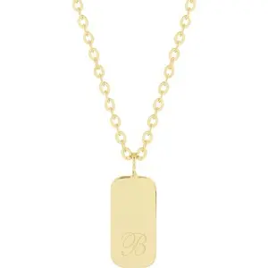 BROOK & YORK Sloan Initial Pendant Necklace - Gold B