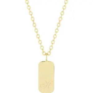 BROOK & YORK Brook And York Sloan Initial Pendant Necklace Gold H
