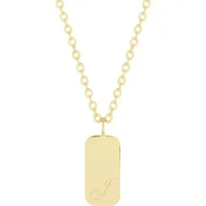 BROOK & YORK Brook And York Sloan Initial Pendant Necklace Gold J