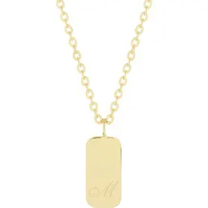 BROOK & YORK Sloan Initial Pendant Necklace - Gold M