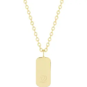 BROOK & YORK Sloan Initial Pendant Necklace - Gold Q