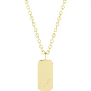BROOK & YORK Sloan Initial Pendant Necklace - Gold T
