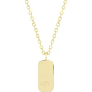 BROOK & YORK Brook And York Sloan Initial Pendant Necklace Gold V