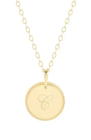 BROOK & YORK Brook And York Milia Initial Pendant Necklace Gold C