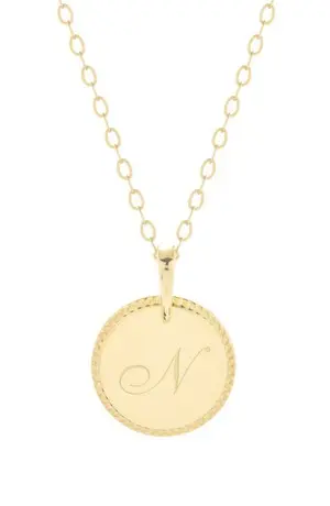 BROOK & YORK Brook And York Milia Initial Pendant Necklace Gold N
