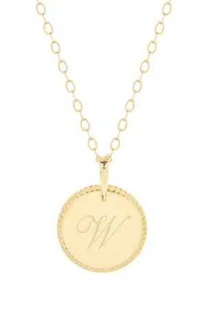 BROOK & YORK Brook And York Milia Initial Pendant Necklace Gold W