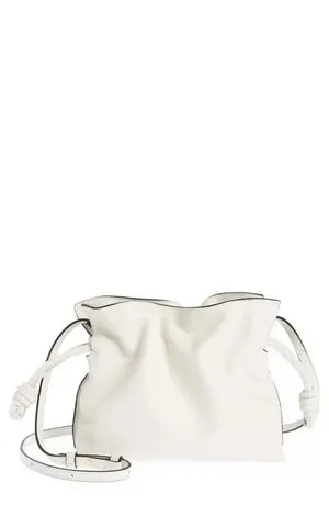 Loewe Loewe Mini Flamenco Leather Clutch White