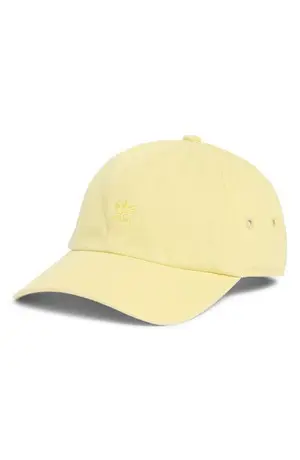 Adidas Originals By Alexander Wang Adidas Originals Mini Trefoil Relaxed Strap Back Cap Light Yellow