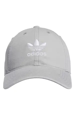 Adidas Originals By Alexander Wang Adidas Originals Mini Trefoil Relaxed Strap Back Cap Stone
