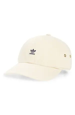 Adidas Originals By Alexander Wang Adidas Originals Mini Trefoil Relaxed Strap Back Cap Wonder White/ Shadow Navy